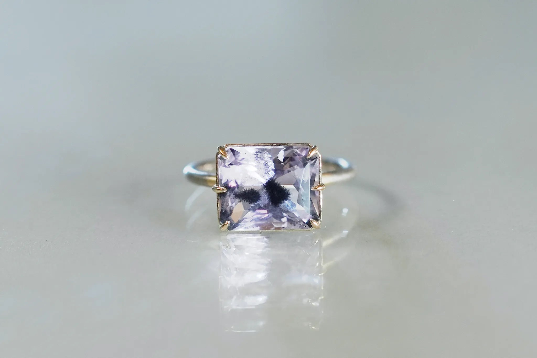 [2月誕生石] ロマネサイトインアメジストリング– Ryui