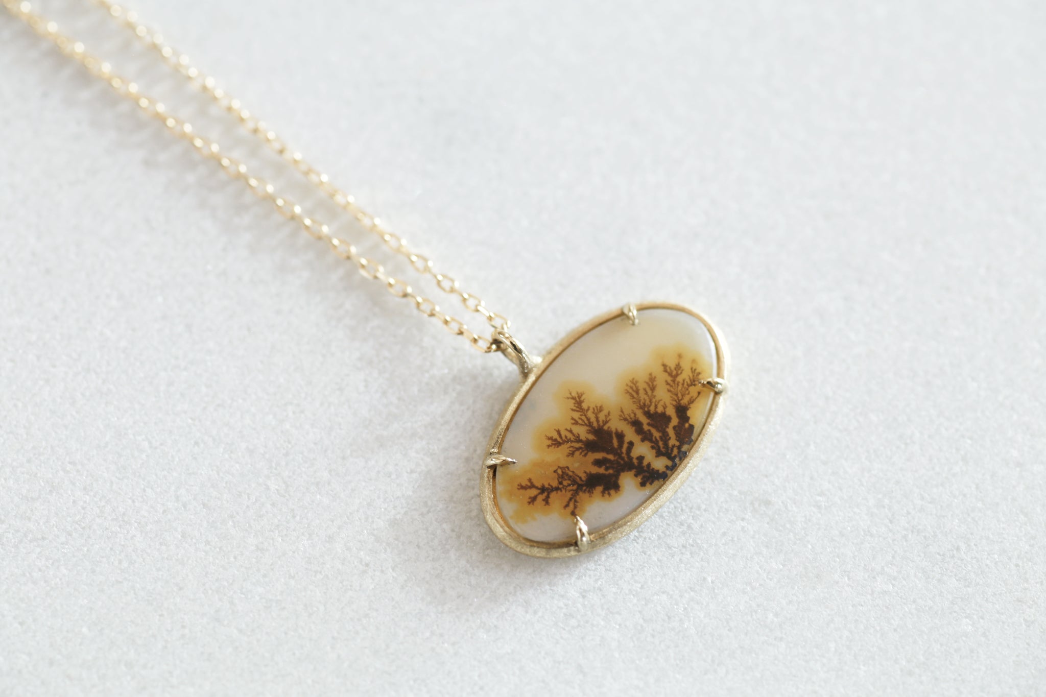 デンドリティックアゲートネックレス– Ryui