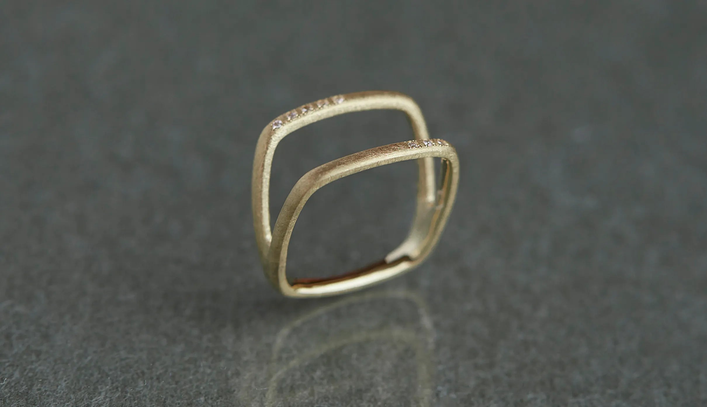 Syami フレームリング+ダイヤモンド / K10・K18– Ryui