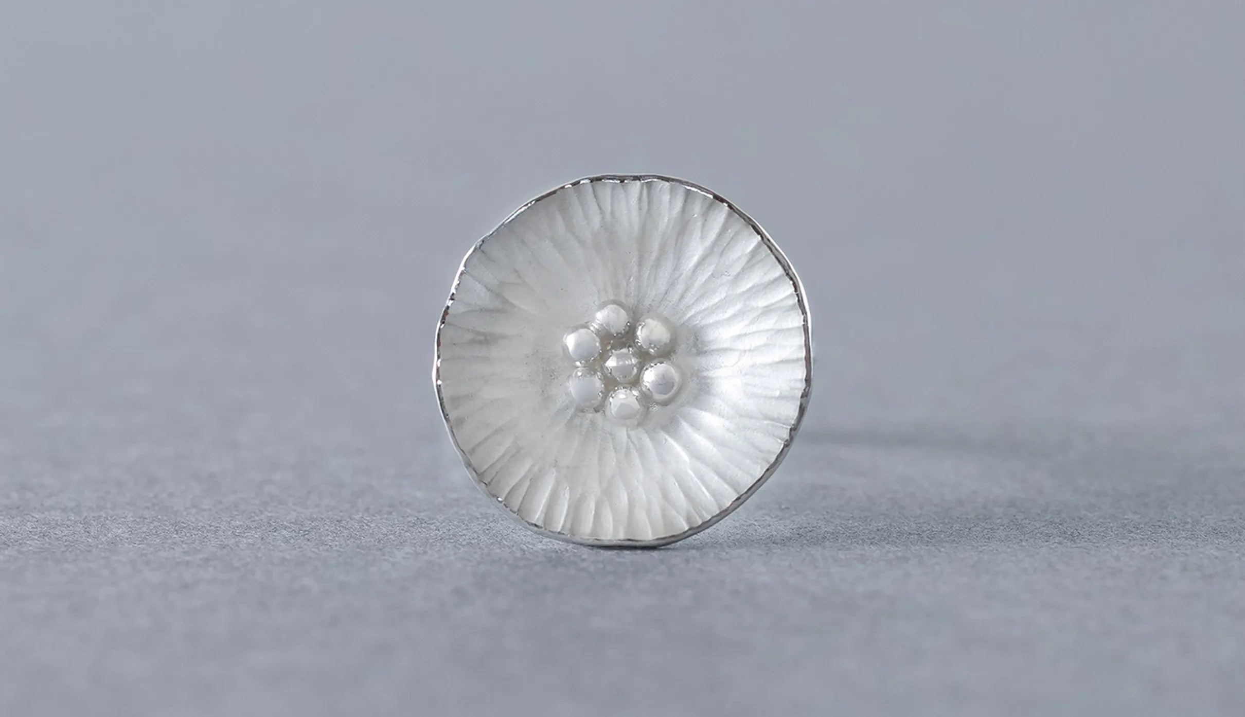 Flower リング " L " / シルバー– Ryui