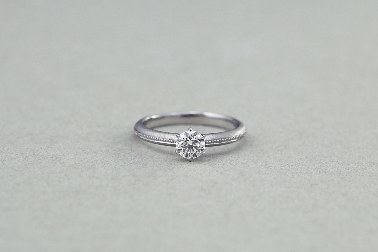 Milgrain ダイヤモンドリング 0.3ct / Pt900 – Ryui